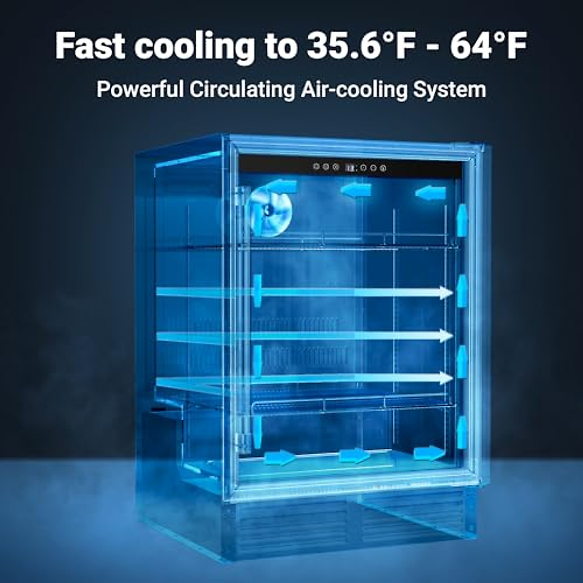 BODEGA 24 Inch Undercounter Outdoor Beverage Cooler Fridge with Stainless Steel Seamless Door，Hold 164 Cans w/Powerful Cooling Compressor for Patio Kitchen,Outdoor