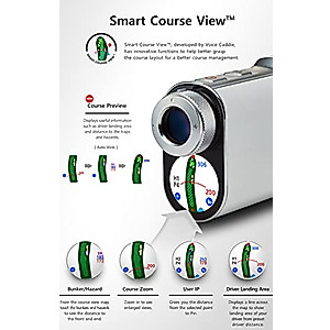 Voice Caddie SL2 Golf GPS Laser Rangefinder | Distance Measuring Flag Pole Locking Vibration | Slope Mode Tournament Switch | Continuous Scan | 6X Magnification | 1,000 Yards | USB Rechargeable
