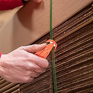 Klever Kutter PLUS Safety Cutter, Carbon Steel Blade, Disposable Package Opener, Utility Knife Cuts Boxes, Film, Tape and More, Orange, 20/pk (PLS-100G)