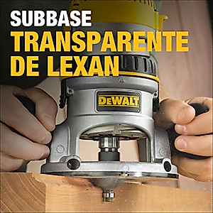 DEWALT Router, Fixed Base, 1-3/4-HP, 5/128” Per Turn, Compact and Portable, Corded (DW616),Yellow