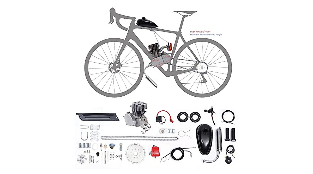 Frederimo 100cc Bicycle Engine Kit - Fuel-Efficient Upgrade