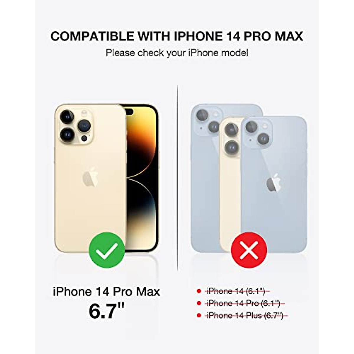 OCASE Compatible with iPhone 14 Pro Max Wallet Case, PU Leather Flip Folio Case with Card Holders RFID Blocking Stand [Shockproof TPU Inner Shell] Phone Cover 6.7 Inch 2022（Black）