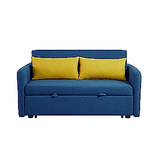 Modern Napping Futon Sofa Daybed Loveseat,2 Seaters Love Seat Convertible Sleeper Couch Bed for Home Apartment Office Small Space Living Room Furniture Sets