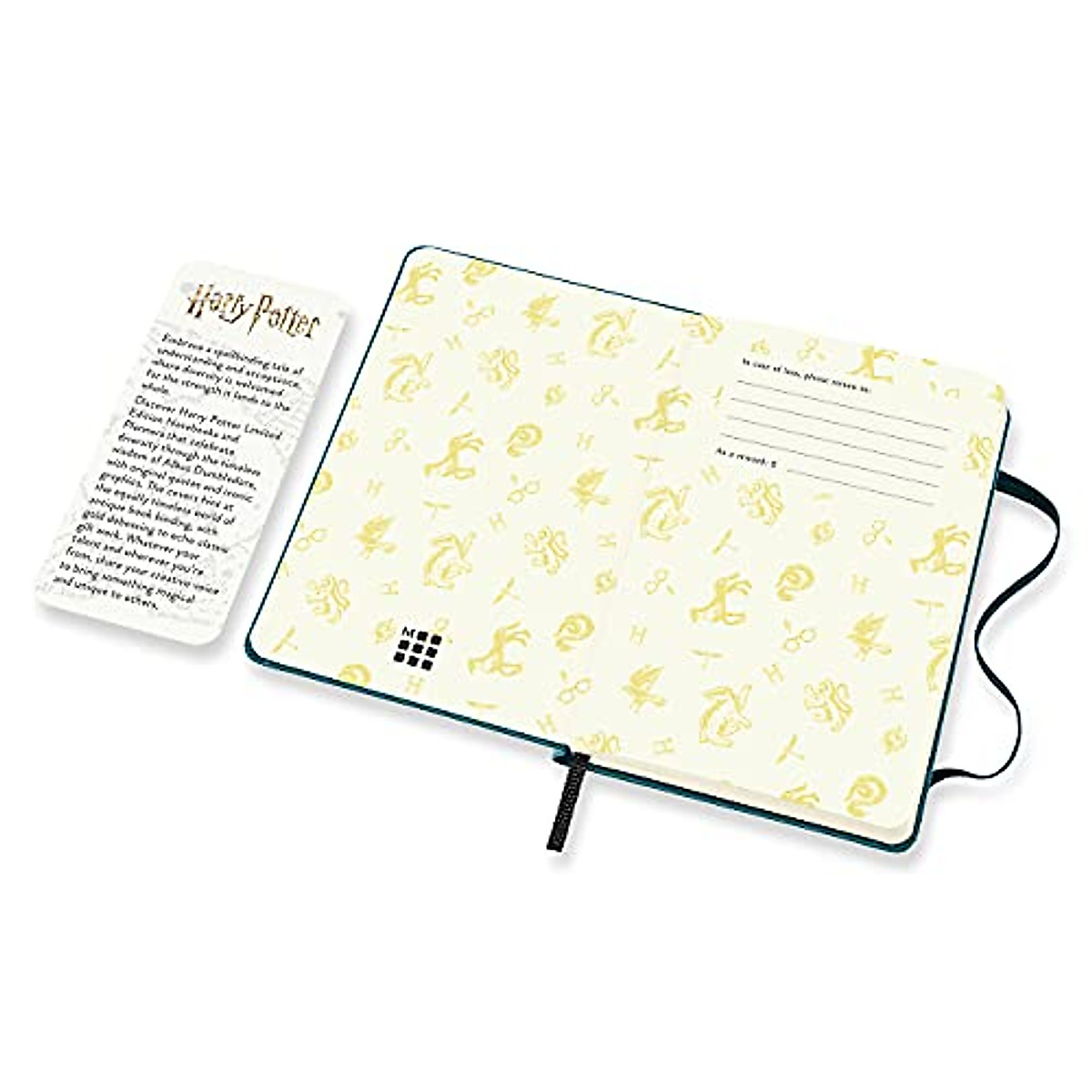 Moleskine Limited Edition Harry Potter 18 Month 2021-2022 Weekly Planner, Hard Cover, Pocket (3.5" x 5.5"), Tide Green