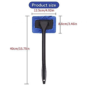 GAOMEE Car Window Windshield Cleaner Brush Kit Cleaning Tool Set Windshield Cleaner Wipe Tool with Long Handle
