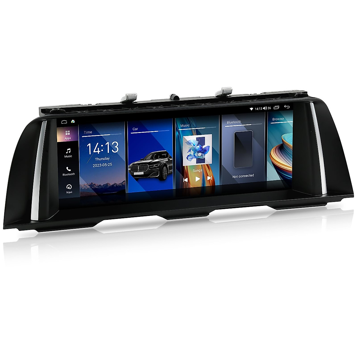for BMW 5 Series F10 F11 (2013-2016) NBT Upgrade Radio Stereo Car Radio Qualcomm 665 (4GB + 64GB) Built-in 4G LTE GPS Navigation Wireless Apple CarPlay Android Auto10.25 inch Touch Screen 1920 x 720