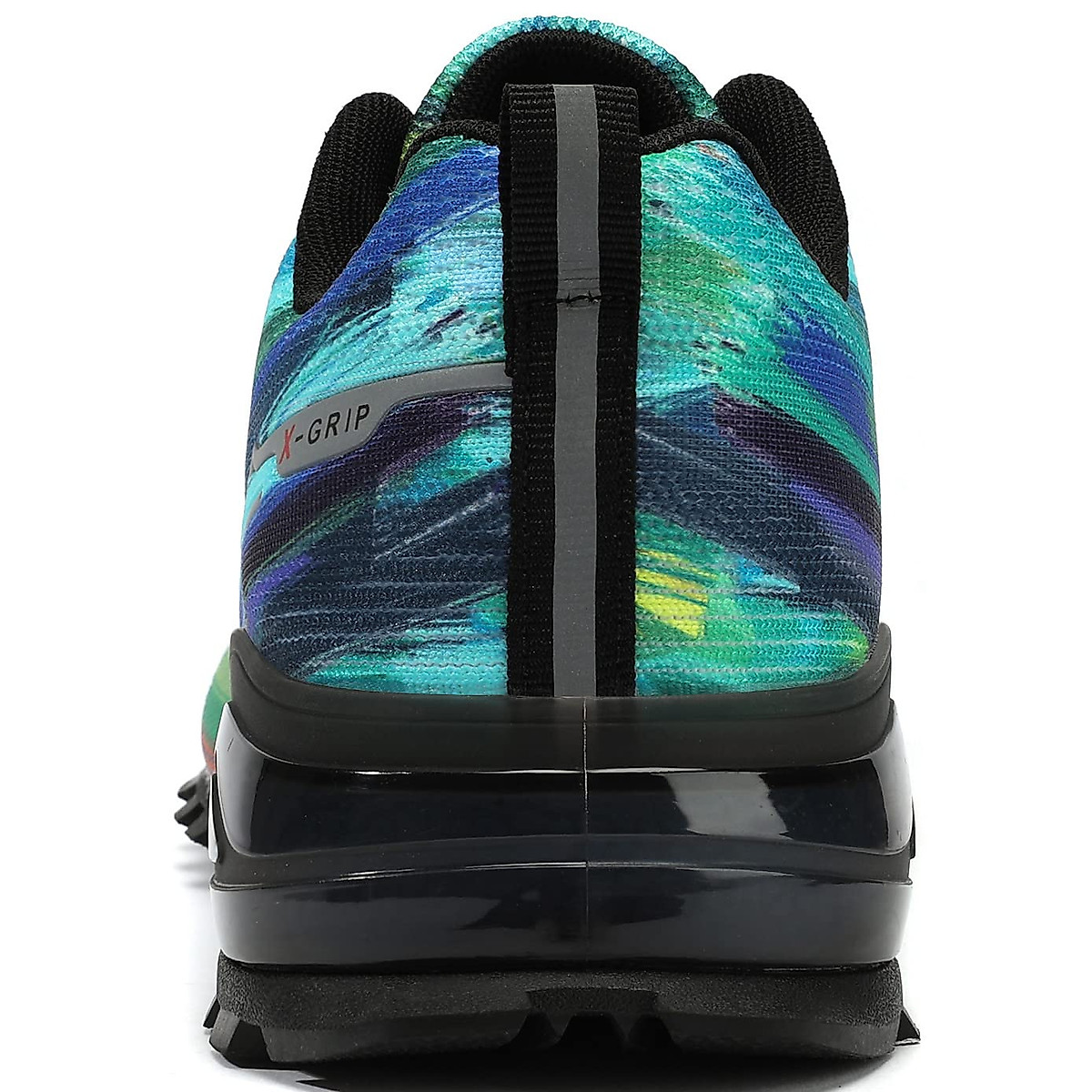 ikunka Men'S Fashion Sneakers Lightweight Breathable Extra Wide Walking Shoes Tennis Cross Training Shoe Non Slip Trail Running Shoes（Multicolor Blue 9.5）