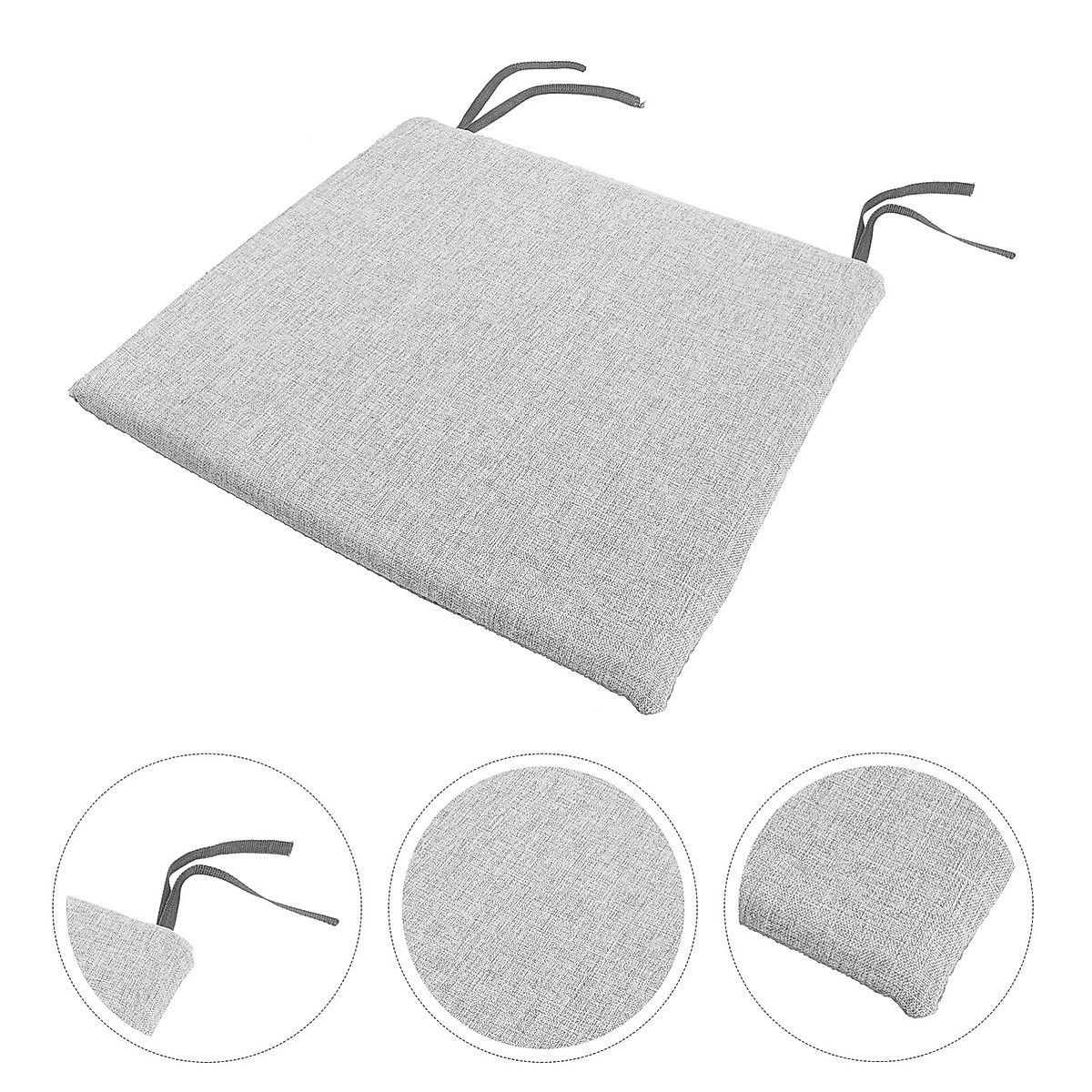 OSALADI Memory Foam Cushion Mat Outside Chair Cusionshions Simple Chair Cushions Car Seats Pad Home Chair Cushions Sofa Chair Cushions Home Seats Pad Office Cotton Linen Desk Chair Outdoor