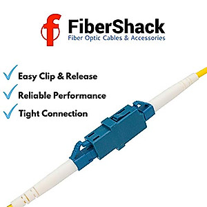 FiberShack - LC to LC Coupler Tin - 20 Pack - Single Mode LC Fiber Couplers. LC Fiber Optic Couplers are Cleaned & Extend LC Fiber Cables. 20 x SM SX LC Fiber adapters Included