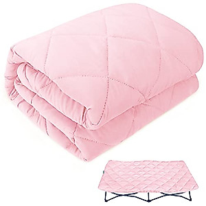 Sheet for Regalo My Cot Portable Toddler Bed, Joovy Travel Cot (Sheet Only, Bed not Included), Soft Padded Cover, Pink