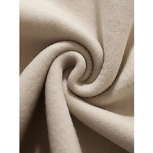 Floerns Men's Letter Graphic Print Lightweight Hoodies Long Sleeve Drawstring Pullover Sweatshirts with Pockets Apricot M