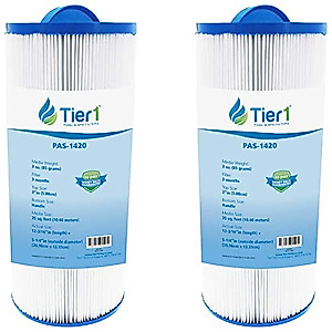 Tier1 Pool & Spa Filter Cartridge 2-pk | Replacement for Marquis PPM35SC, Pleatco PPM35SC-F2M, FC-0196, Marquis Spa 20042, 20092 and More | 35 sq ft Pleated Fabric Filter Media
