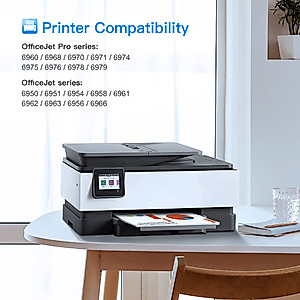 LxTek Compatible Ink Cartridge Replacement for HP 902XL 902 Compatible with Officejet 6978 6968 6962 6954 6975 Printers (2 Pack)