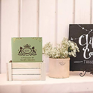 Cabilock Farmhouse Wood Planter Small Crate Wooden Desktop Storage Organizer Remote Control Caddy Holder Wood Box Container for Desk Office Supplies Home and Table S Decorative Box Wood Flower Pot