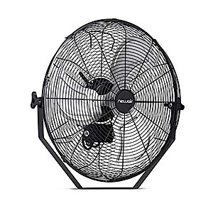 NewAir 20” Outdoor High Velocity Wall Mounted Fan with 3 Fan Speeds and Adjustable Tilt Head, NIF20WBK00