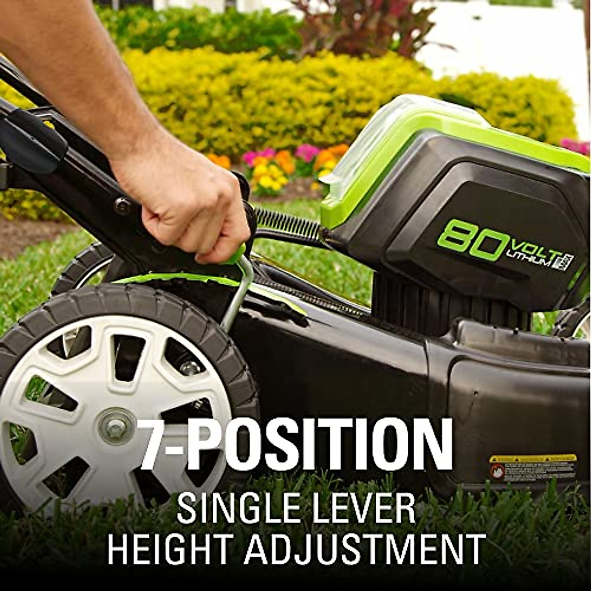 Greenworks Pro 80V 21" Brushless Cordless Lawn Mower, 4.0Ah Battery and 60 Minute Rapid Charger Included