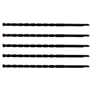 MAXTOOL 3/16" x 5-1/2" Masonry Drill Bits Concrete Carbide Tip Drills with Tenon Pre-Drill Holes for Concrete Screws in Concrete; MD00B10R12P5