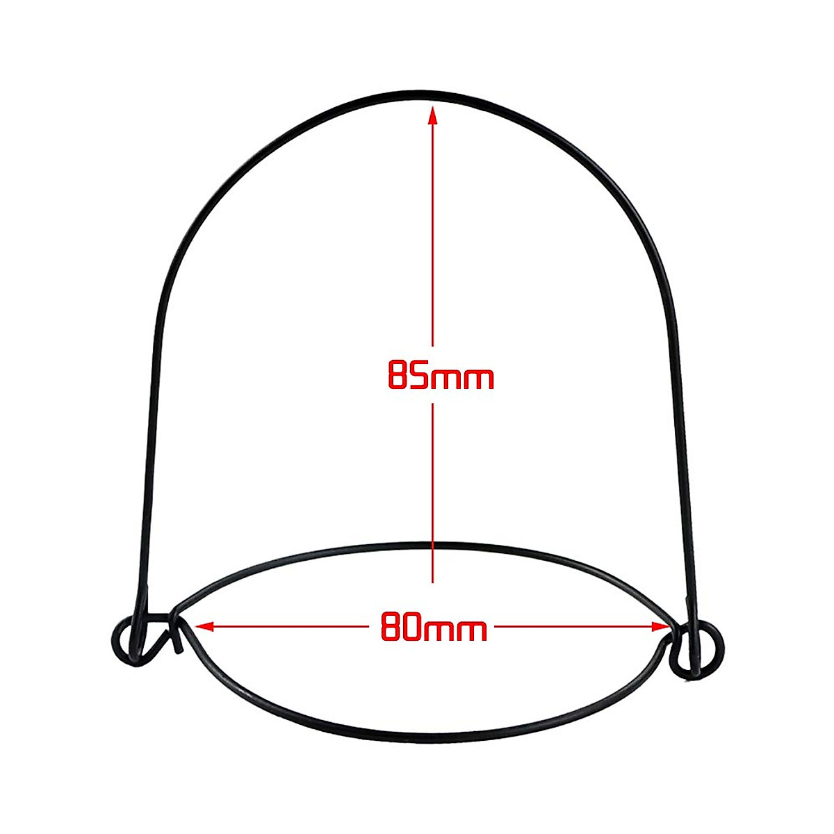 Bignc 12 Pack Black Stainless Steel Wire Handles Hangers for Regular Mouth Mason, Ball, Canning Jars