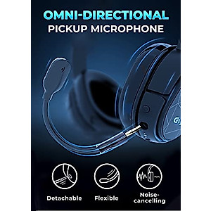 Gvyugke 2.4GHz Wireless Gaming Headset for PS4, PS5, PC, Nintendo Switch, Bluetooth 5.2 Gaming Headphones with Mic for Mobile Device, Noise Canceling, Bass Surround, 50mm Driver, 40H Battery