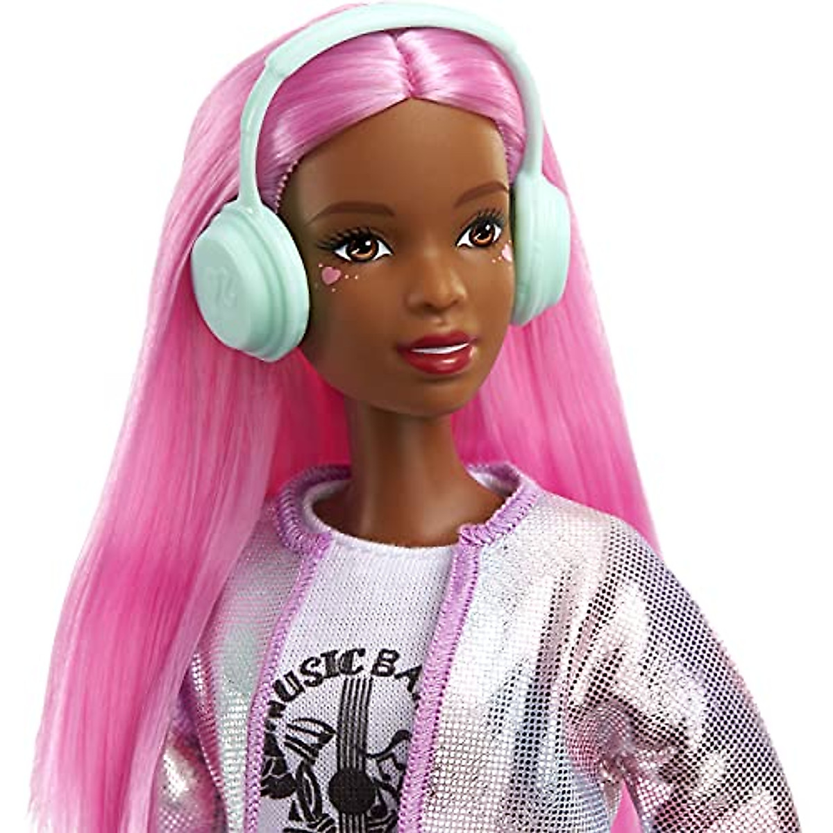 Barbie Career of The Year Music Producer Doll (12-in), Colorful Pink Hair, Trendy Tee, Jacket & Jeans Plus Sound Mixing Board, Computer & Headphone Accessories, Great Toy Gift