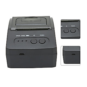 ASHATA Portable Thermal Label Printer, 4x6 USB Shipping Label Receipt Printer for Shipping Packages & Small Business, POS Thermal Printer Compatible with Win, for Android, for iOS(US)