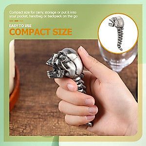 Gadpiparty Beer Bottle Opener Halloween Skull Head Bottle Opener Skeleton Bottle Opener Keychain Beverage Bottle Opener for Decor