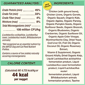 Primal Freeze Dried Raw Dog Food Nuggets, Chicken, Complete & Balanced Meal, Also Use as Topper or Treat, Premium, Healthy, Grain Free, High Protein Raw Dog Food, 5.5 oz