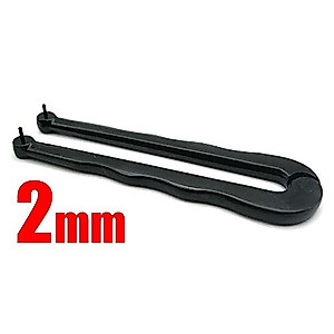 YOUTO Adjustable Face Spanner Wrench Pin Pliers For Round Nuts with Drilled Holes (2mm)