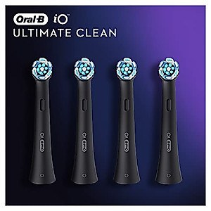 Oral-B - iO Ultimate Clean Replacement Heads, Black - 4 Pieces