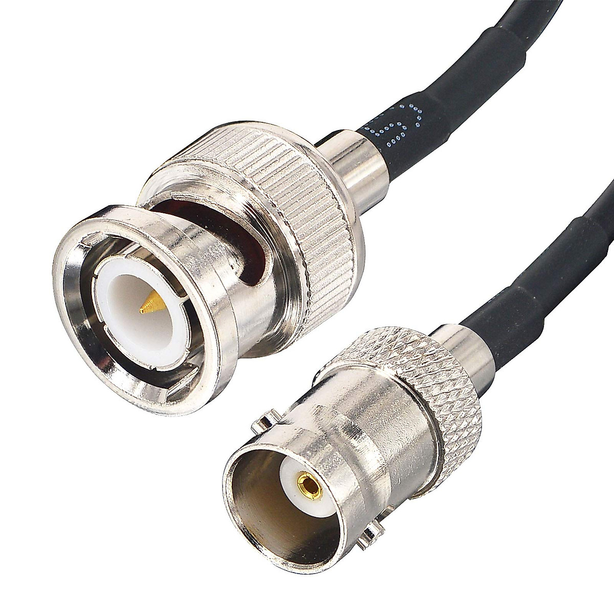 Boobrie 50ohms BNC Male to Female Cable 9.84ft BNC Male to BNC Female Cable RG174 BNC Coax Extension Cable Male to Female Jumper Cable for GPS Devices, Wireless Networking, RF Testing, RC Devices