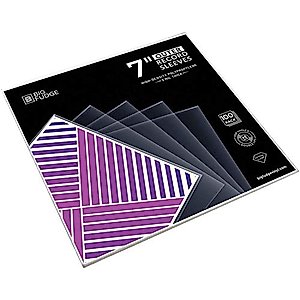 Big Fudge 100x Vinyl Record Outer Sleeves 7 inch | Durable & Wrinkle-Free | Crystal Clear & Made from High-Density Polypropylene | Best Vinyl Covers for LPs & Singles | 3 mil Thick, 7.42" x 7.42