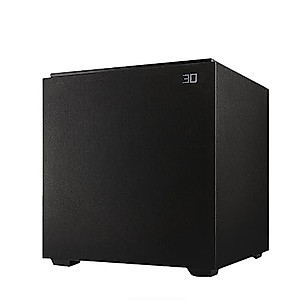 Definitive Technology Descend DN12 12" Subwoofer (2021 Model) - Optimized for Movies and Music, New 3XR Architecture, 1500W Peak Class H Amplifier & (2) Pressure-Coupled 12" Bass Radiators, Black