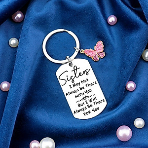 ichrati Sister Gifts from Sisters Big Little Sister Birthday Gift for Women Adult Unique Soul Sister Christmas Gifts Ideas for Girls Teens Keychain Best Sister ever Funny Womens Thanksgiving Key Ring