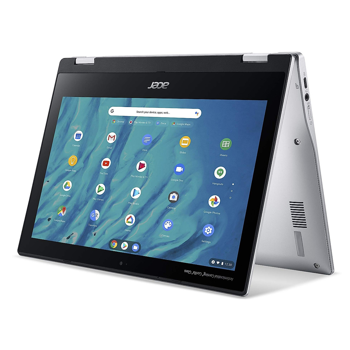 2022 Newest Acer Spin X360 2-in-1 Convertible Chromebook Laptop Student Business, 11.6" HD Touchscreen IPS, MediaTek MT8183C 8-Core Processor, 4GB RAM, 32GB eMMC,Wi-Fi 5, Webcam,Chrome OS+HubxcelCable