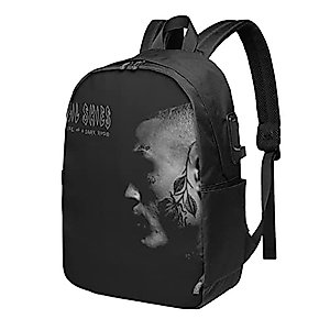 DaniBrant Lil Skies Life of a Dark Rose 17 in Backpack USB Charger Bookbag Laptop Bag Bookbag Unisex Student Adult Classic Fashion Backpack