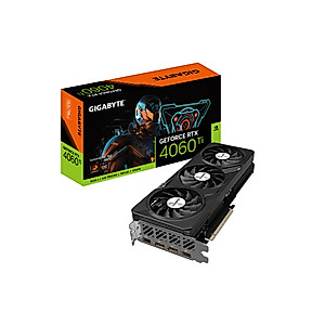 GIGABYTE GeForce RTX 4060 Ti Gaming OC 16G Graphics Card, 3X WINDFORCE Fans, 16GB 128-bit GDDR6, GV-N406TGAMING OC-16GD Video Card