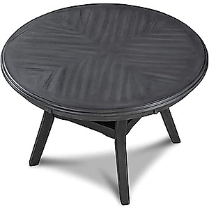 New Classic Furniture Gia 5-Piece Round Dining Set with 1 Dining Table and 4 Chairs, 47-Inch, Gray