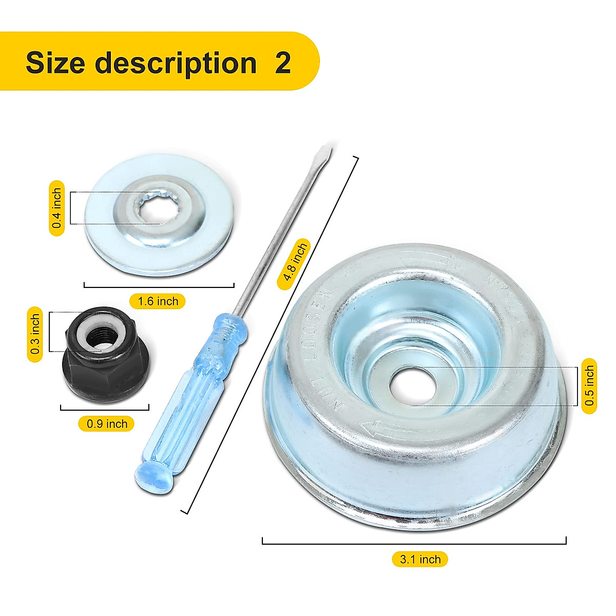 VIABRICO Brush Cutter Blade Adapter kit, Trimmer Attachments for Stihl String Trimmers Brush Cutter