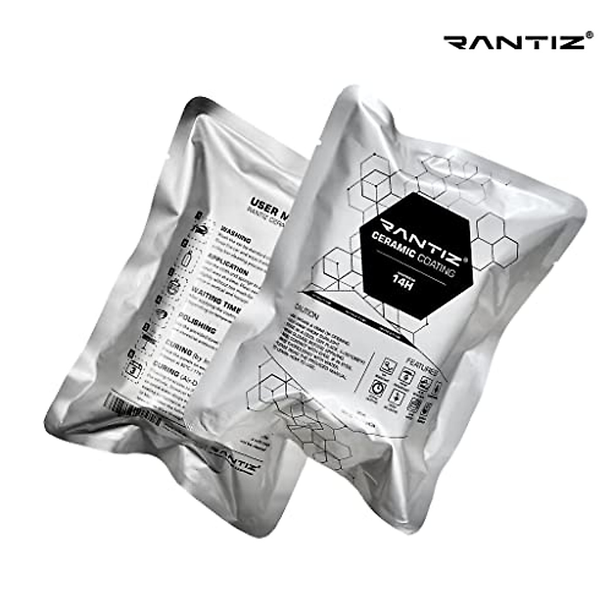 RANTIZ Ceramic Coating 14H, Guaranteed, Great Gloss & Hydrophobicity with Up to 2 Years Durability