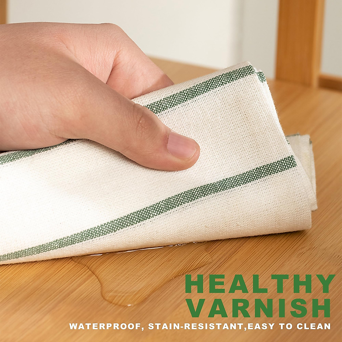 YOWOS Rotating Bookshelf Tower, 360 Display Spinning Bookshelf, Bamboo Bookshelf Floor Standing Storage Rack, Wood Narrow Book Shelf Organizer for Kids&Adults, Natural 6 Tier