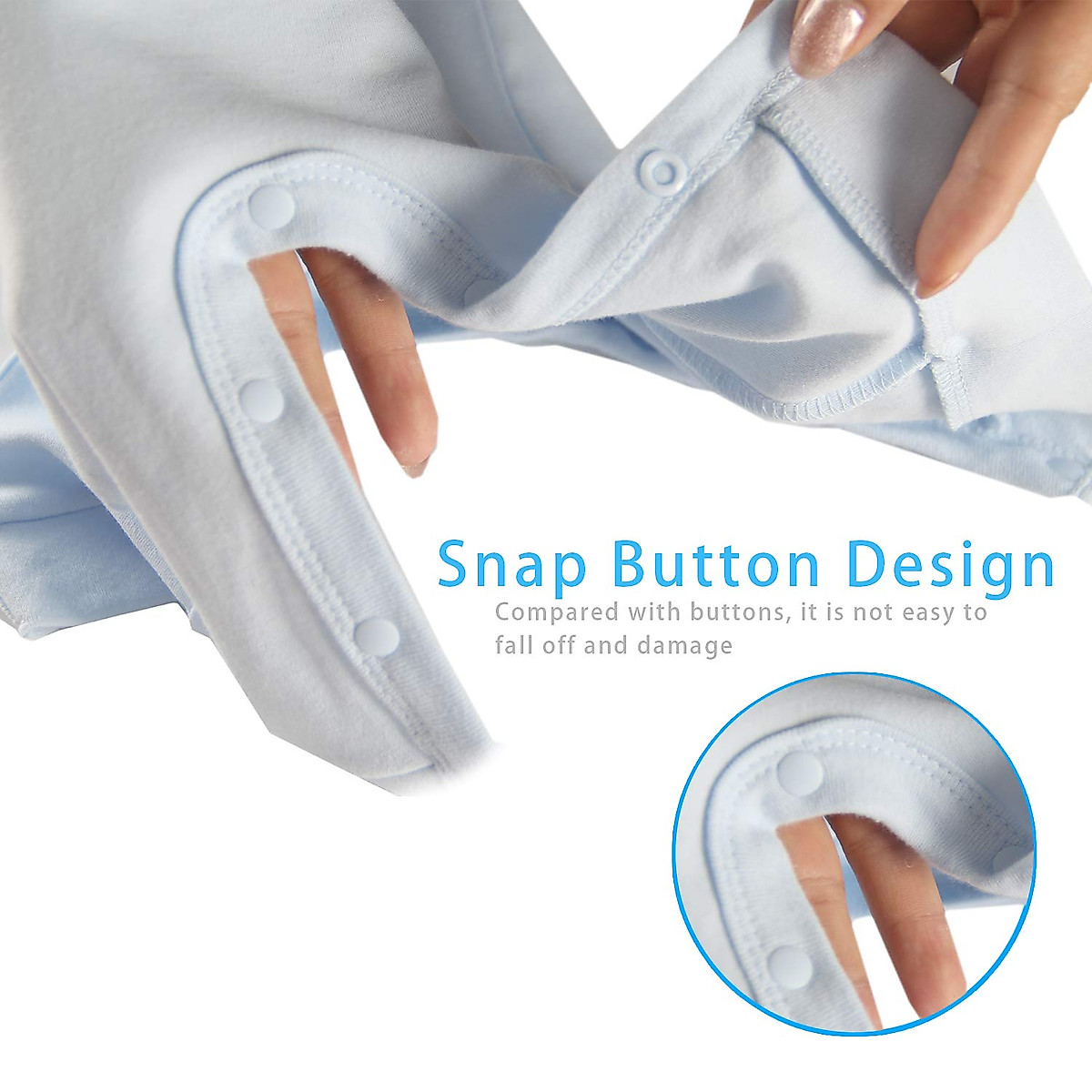 YSCULBUTOL Baby Twins He did it She did it Newborn Infant Baby Bodysuit Romper Outfit Toddler Clothes (blue he did it and hat 9m)