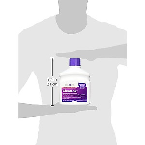 Amazon Basic Care ClearLax Polyethylene Glycol 3350 Powder for Solution, Osmotic Laxative, Relieves Occasional Constipation, Unflavored, 1.68 pound (Pack of 1)