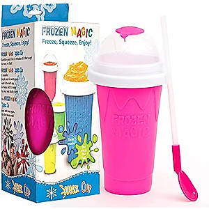 slushy maker slushy maker cup slushie cup slushie maker slushie maker cup ez slushy cup slushie cups maker cup slushy cups slushy freeze cup slush cup squeeze slushing cup slushy cup maker (Pink)