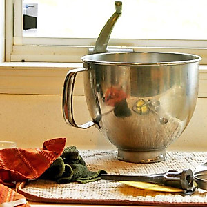 HYHWPH Stainless Steel Mixing Bowl Compatible with KitchenAid 5 QT Tilt-Head Stand Mixer, Food Grade 304 Dishwasher Safe Replacement Bowl