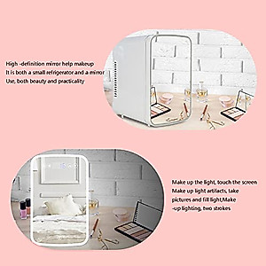 Mini Fridge Portable Cooler Warmer Skincare Fridge Compact Refrigerator Lightweight Beauty Fridge for Bedroom Office Car Boat Dorm Skincare,Pink