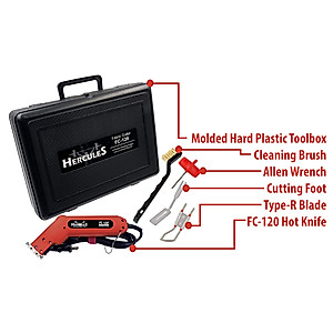 Hercules 120-Watt Hot Knife Fabric Cutter and Heat Sealer – Model FC-120