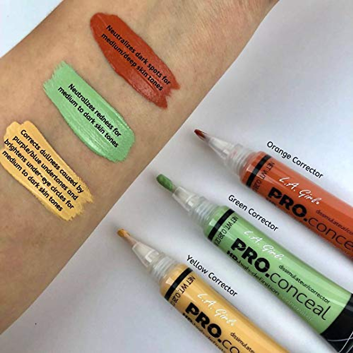 L.A. Girl Hd Pro Conceal, Reddish Corrector, 0.28 oz