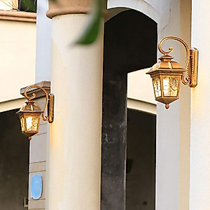 BUYAOBIAOXL Outdoor Wall Lights Wall Lamp European Outdoor Waterproof Aisle Garden Home Balcony Villa Outdoor Gate Courtyard Corridor