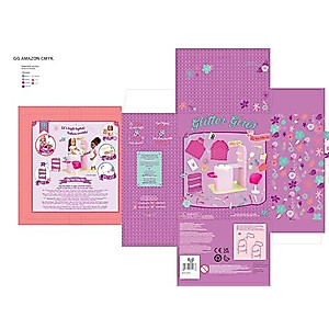 Glitter Girls – Hair Salon Playset – Hair Dryer, Styling Clips & Rolling Cart – 14-inch Doll Accessories for Kids Ages 3 and Up – Children’s Toys