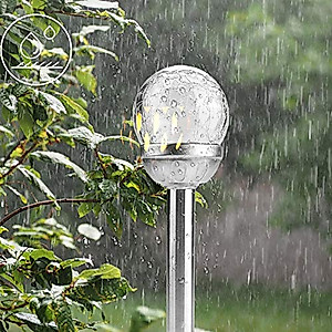 Ball Stake Light, Abs Material Yard Solar Lamp, Waterproof Sturdy And Durable Low Power Consumption Easy To Install Pathway For Home Garden Lawn